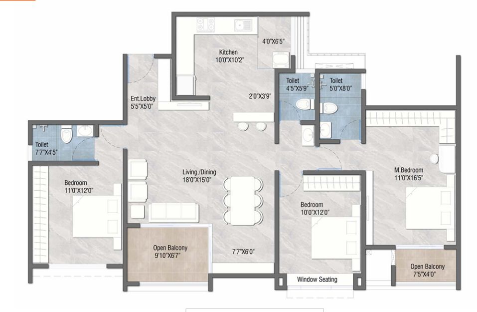 Rohit 108 Avyana @ Ravet, Pune by Rohit Builders